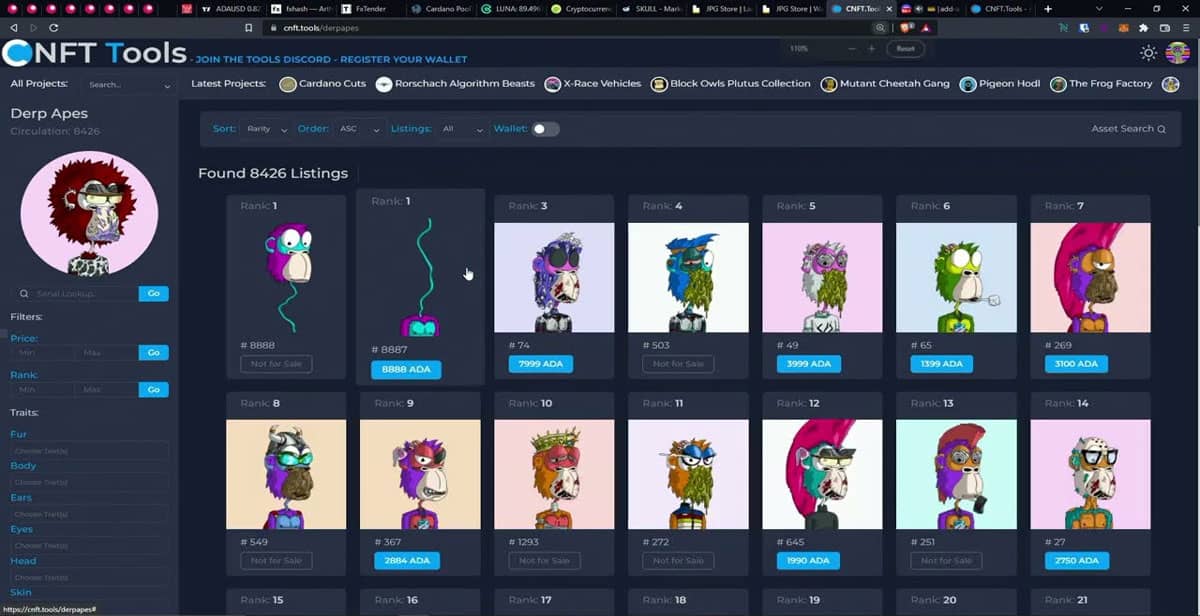 معرفی ۱۷ ابزار کاربردی برای بررسی کمیابی NFT - میهن بلاکچین