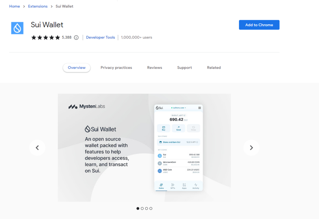 کیف پول سویی چیست؟ آموزش نصب و استفاده از Sui Wallet - میهن بلاکچین